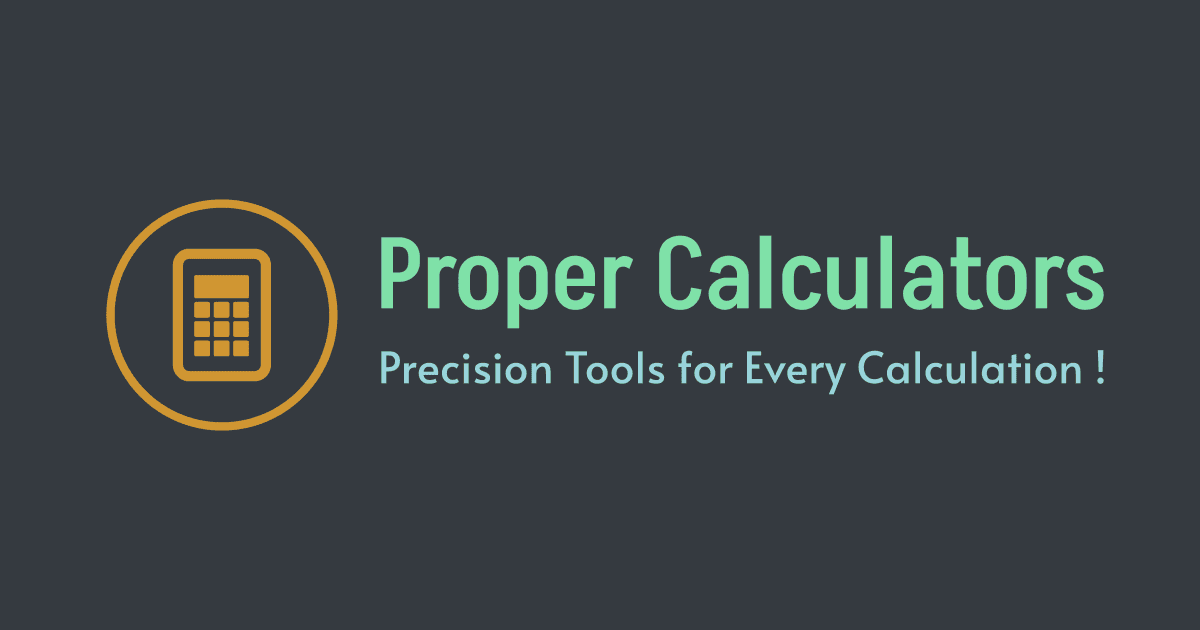 Concrete Calculator | Proper Calculators